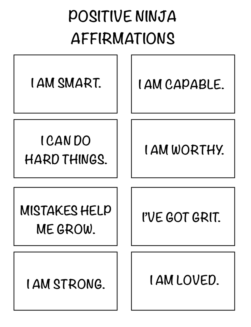 Printables – Ninja Life Hacks - Growth Mindset